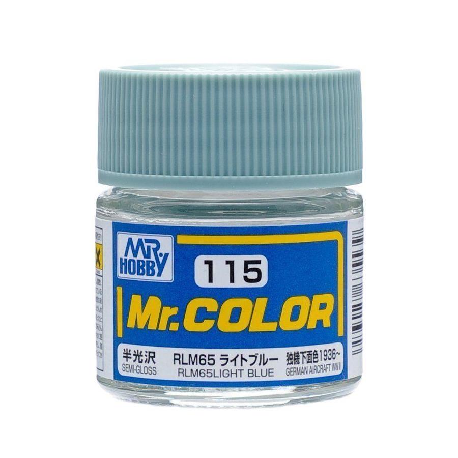 Mr. Hobby Mr. Color 10ml Bottle C115 Semi Gloss RLM65 Light Blue ...