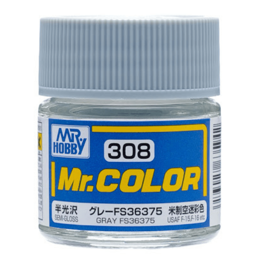 C308 Semi Gloss Gray FS36375 Mr. Color 10ml Bottle - Gundam Pros