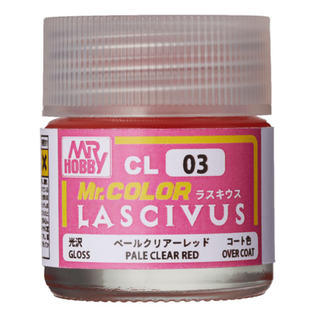 CL03 Lascivus Gloss Clear Pale Red Mr. Color 10ml Bottle - Gundam Pros