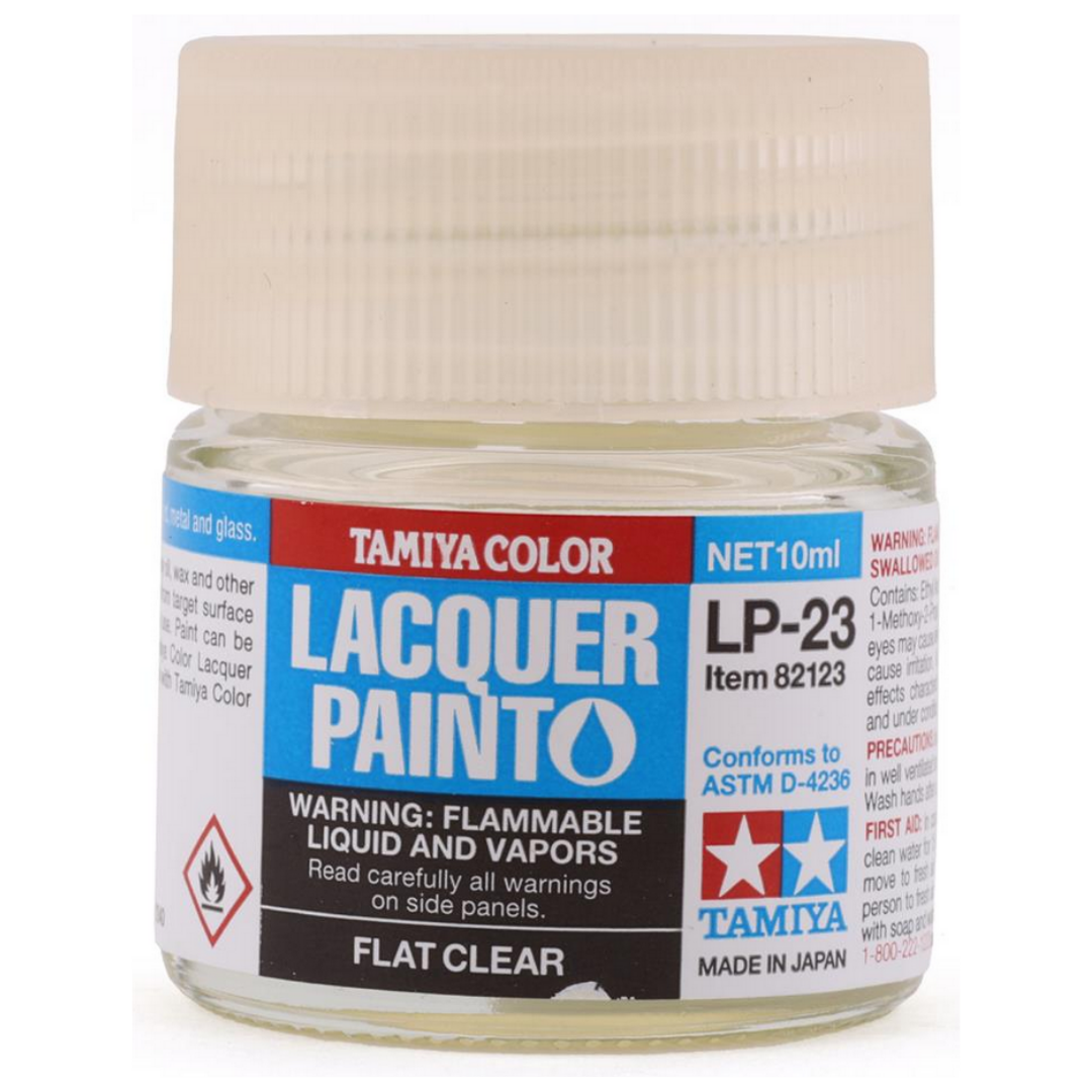 LP23 Flat Clear Lacquer Paint 10ml Bottle - Gundam Pros