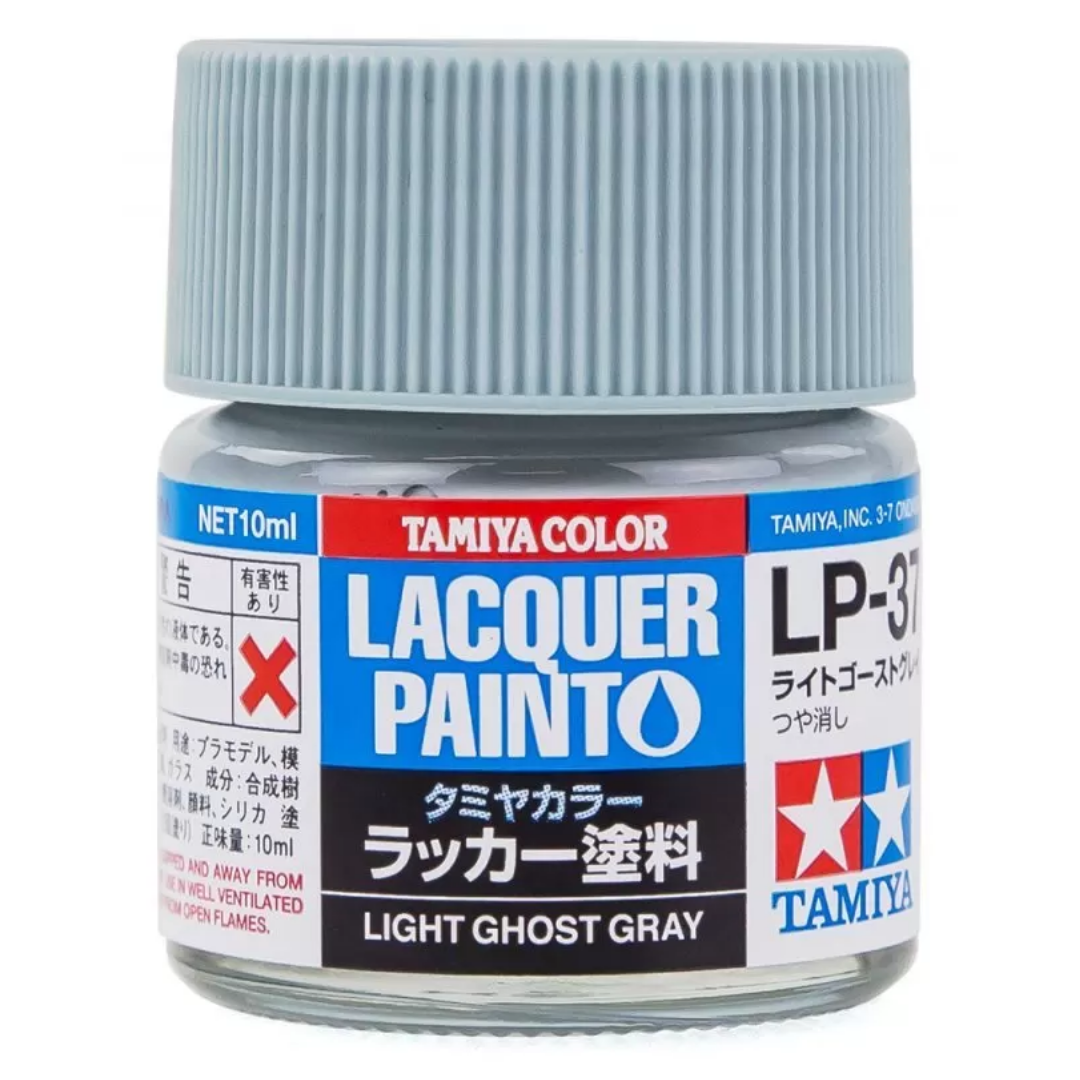 LP37 Light Ghost Gray Lacquer Paint 10ml Bottle - Gundam Pros