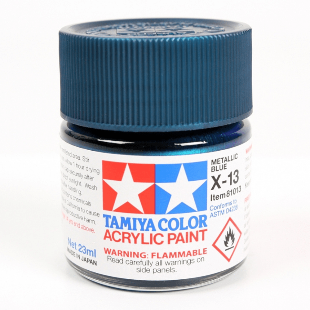 X-13 Metallic Blue Tamiya Acrylic 23ml - Gundam Pros
