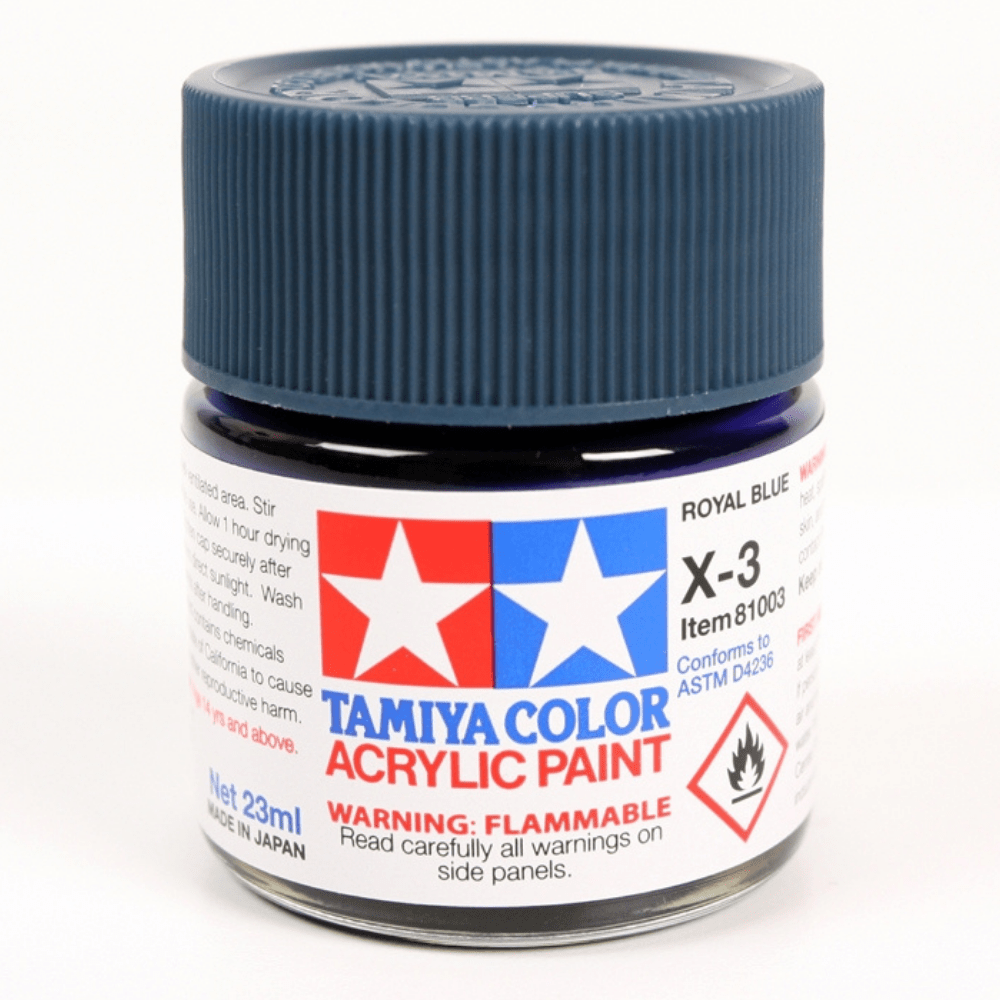 X-3 Royal Blue Tamiya Acrylic 23ml - Gundam Pros