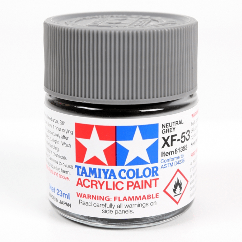 XF-53 Neutral Grey Tamiya Acrylic 23ml Bottle - Gundam Pros