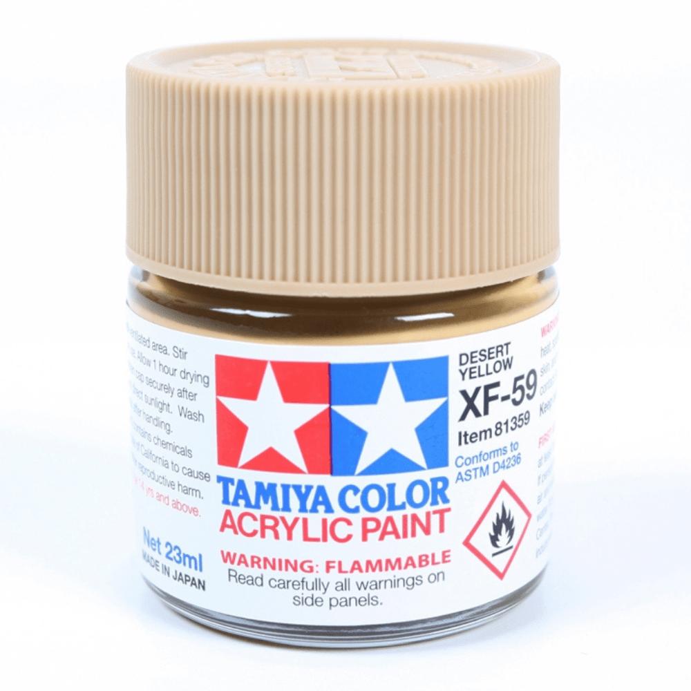 XF-59 Desert Yellow Tamiya Acrylic 23ml Bottle - Gundam Pros