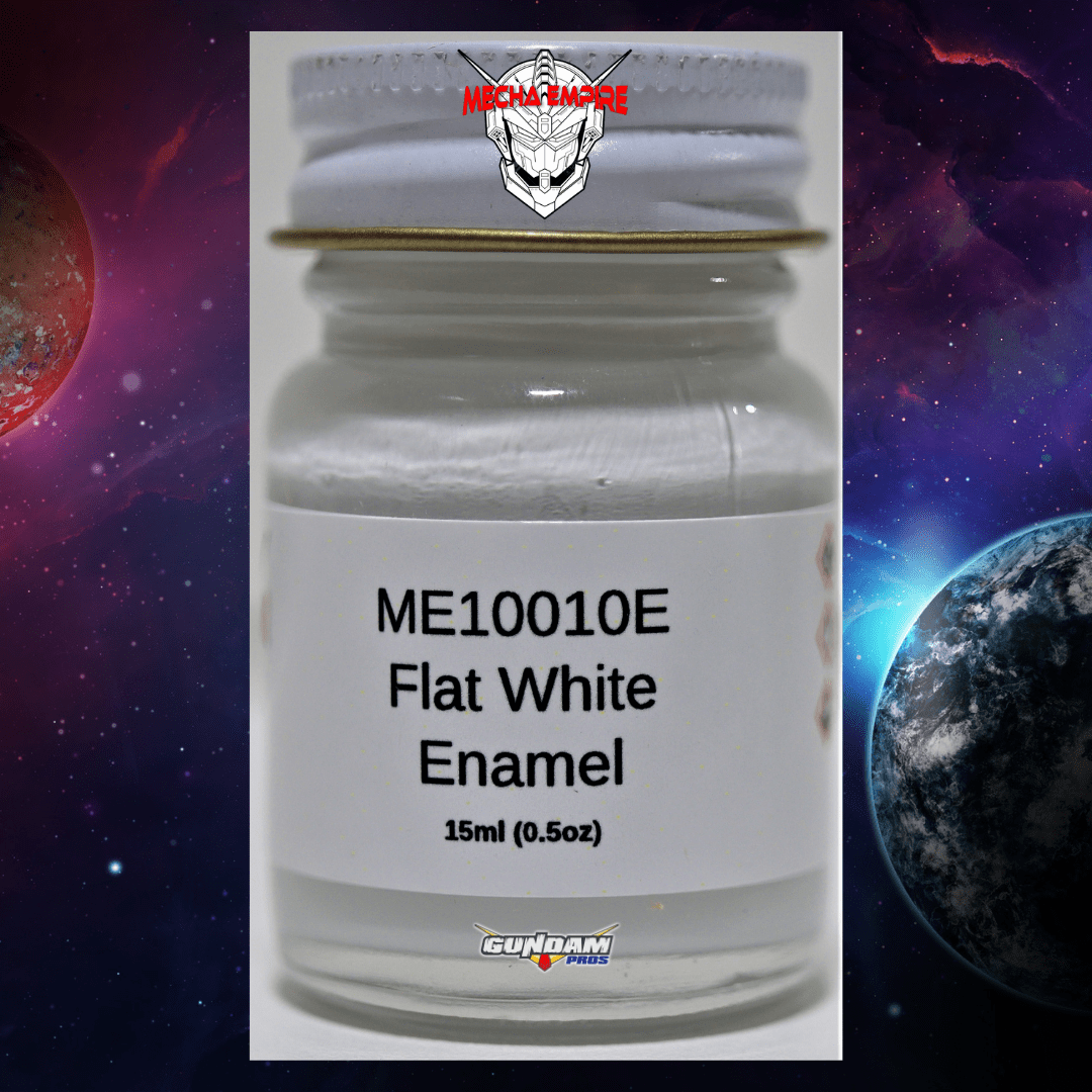 Flat White Enamel 15ml Bottle ME10010E - Gundam Pros