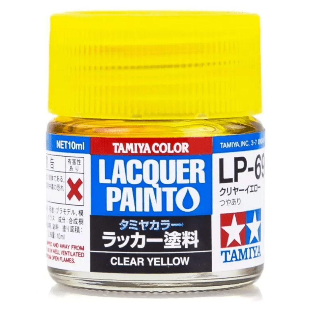 LP69 Clear Yellow Lacquer Paint 10ml Bottle - Gundam Pros