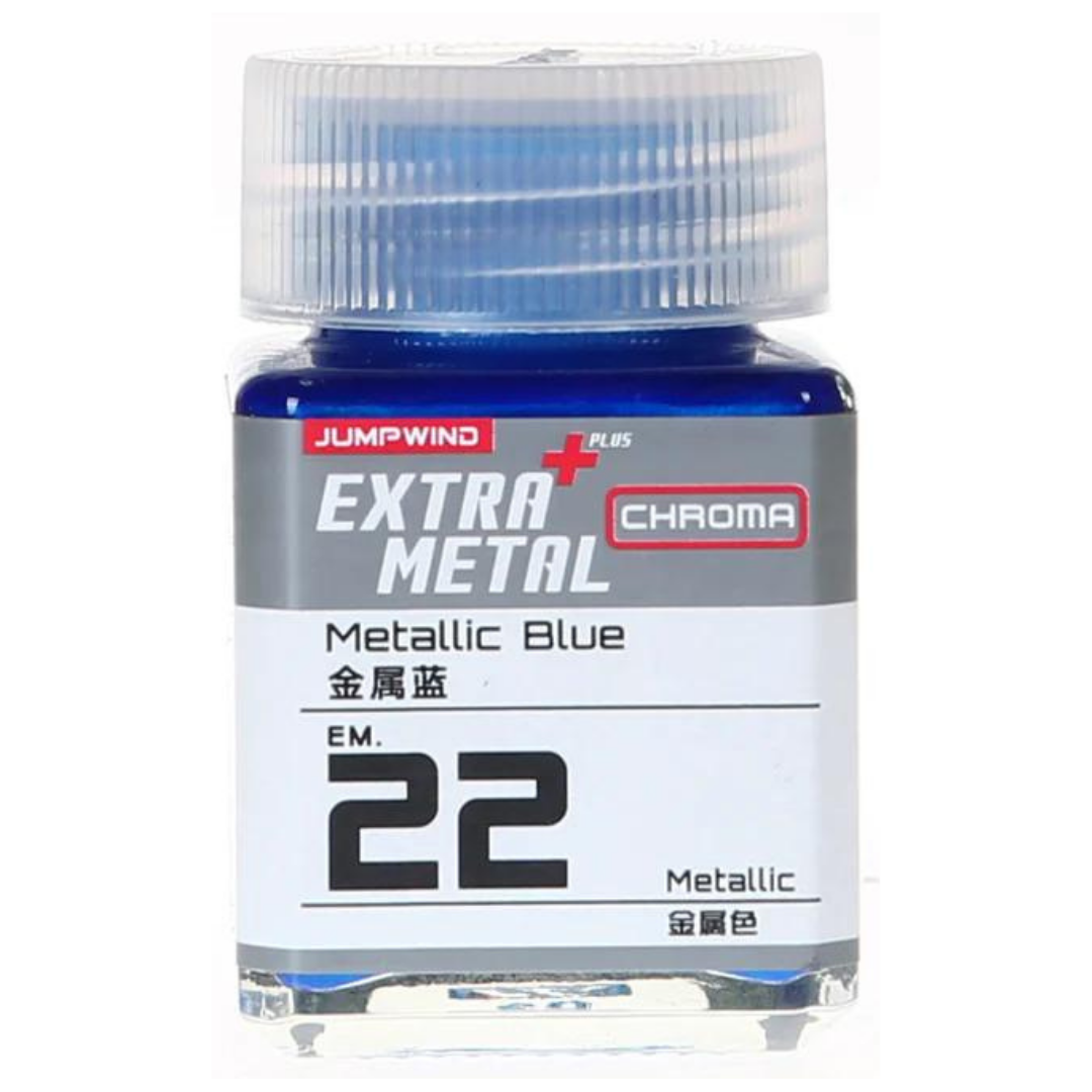 Extra Metal Chroma EM22 Metallic Blue 18ml Bottle - Gundam Pros