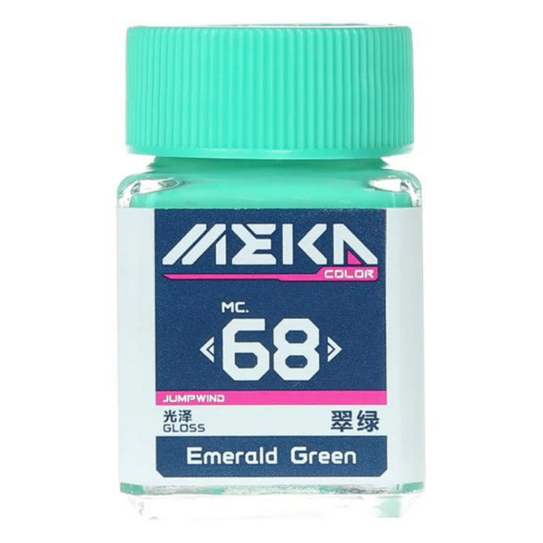 Meka MC68 Gloss Emerald Green 18ml Bottle - Gundam Pros