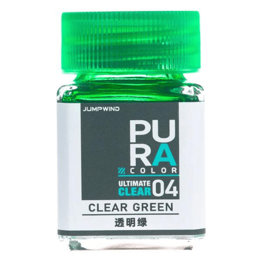 Pura Color PURA04 Clear Green 18ml Bottle - Gundam Pros