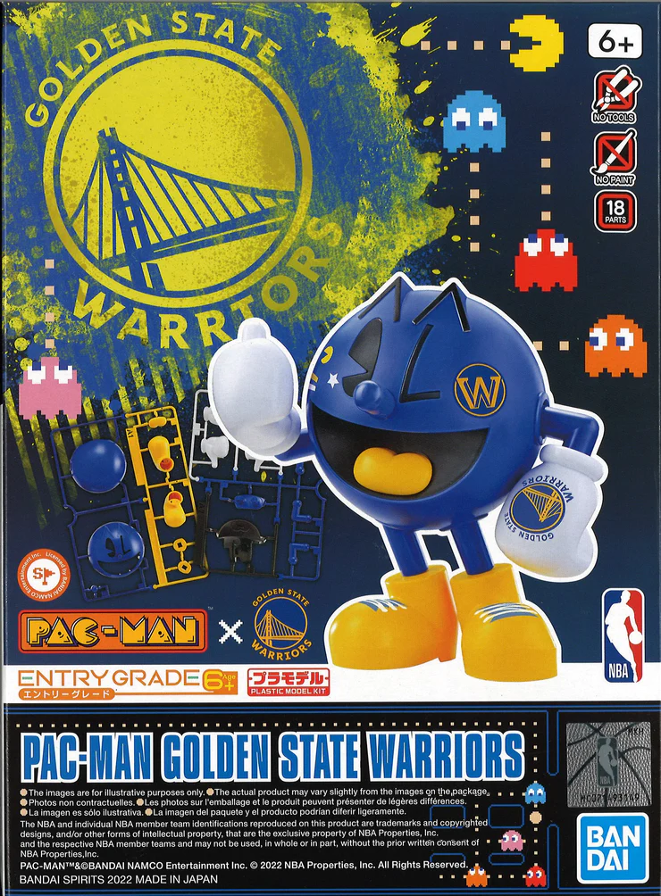 Entry Grade Pac-Man Golden State Warriors NBA - Gundam Pros