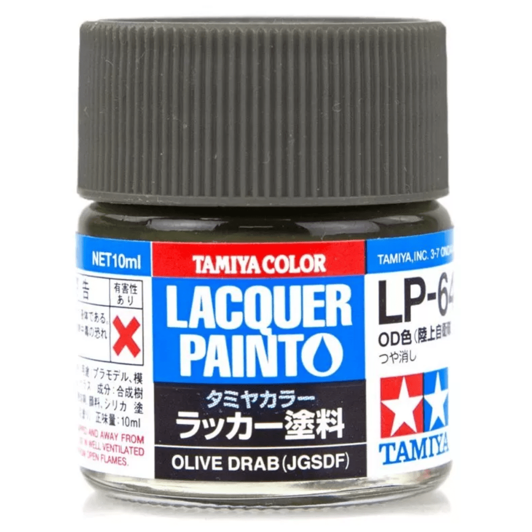 LP64 Olive Drab JGSDF Lacquer Paint 10ml Bottle - Gundam Pros