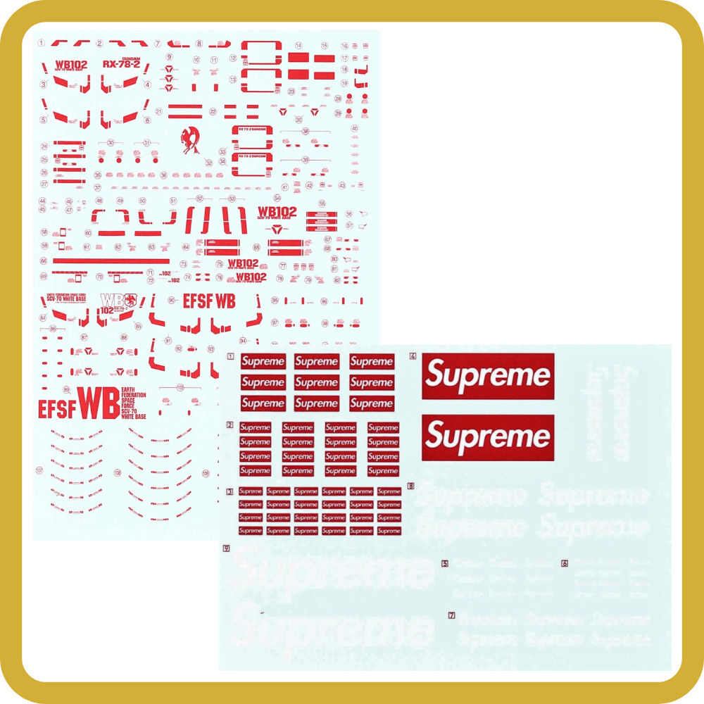 MG RX-78-2 Version 3 X Supreme Water Decal - Gundam Pros