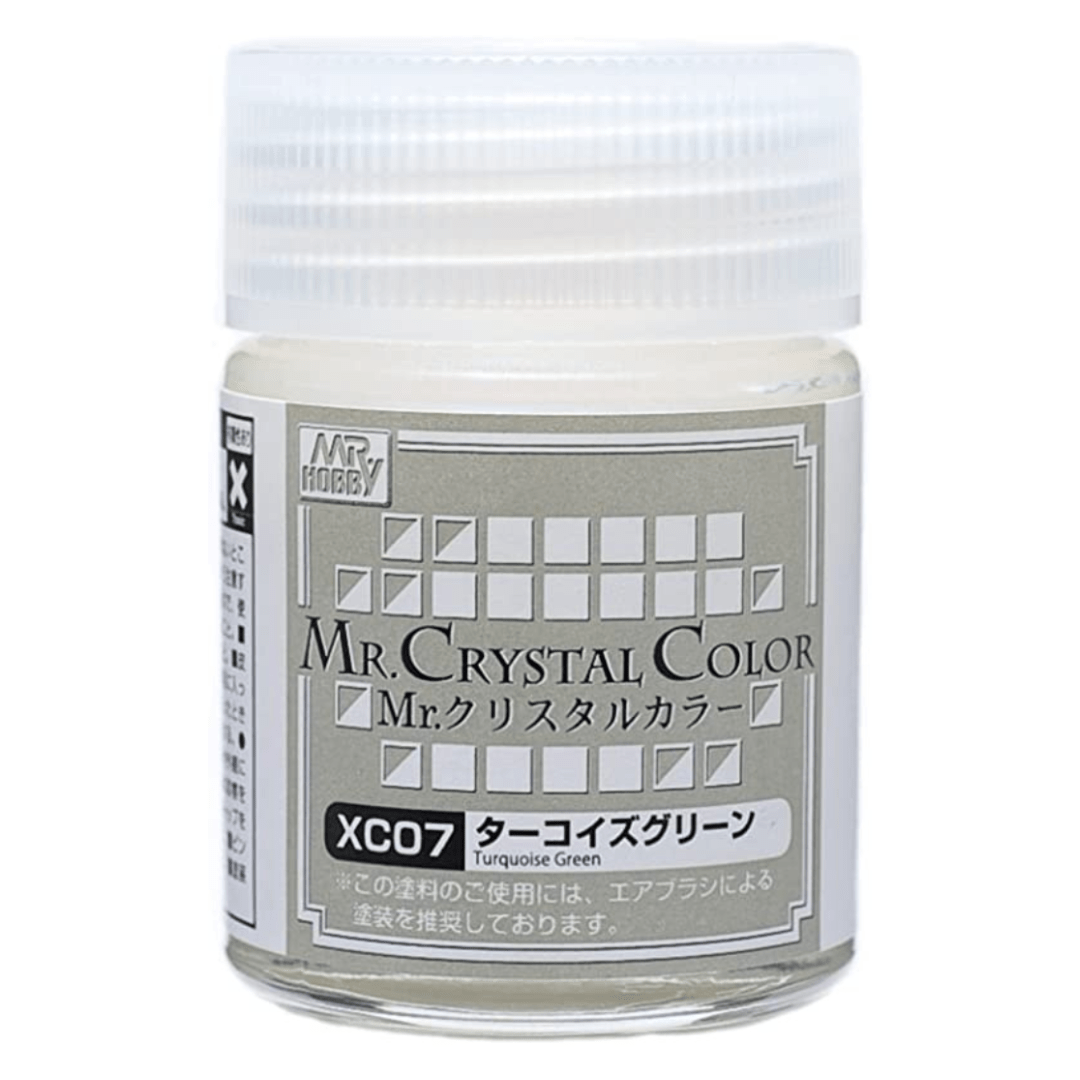 XC07 Turquoise Green Mr. Crystal Color 18ml Bottle - Gundam Pros